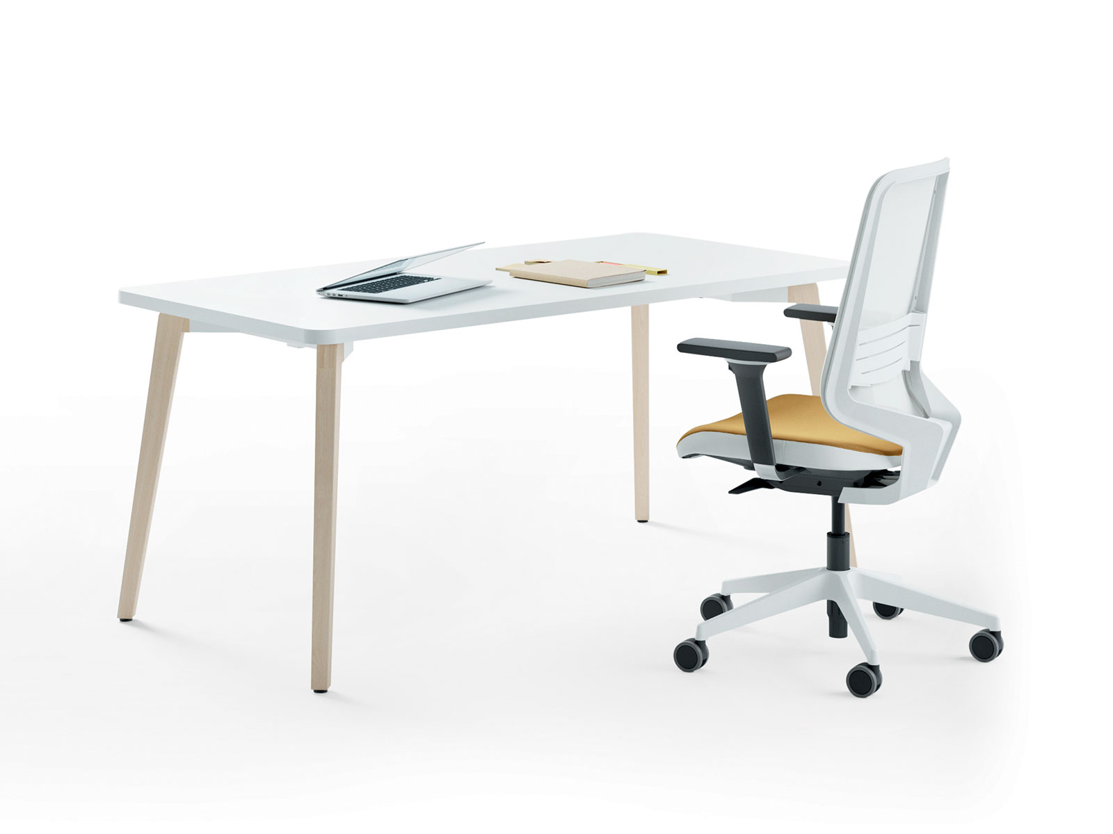 Bureau individuel Timber | bureau bois hetre pas cher