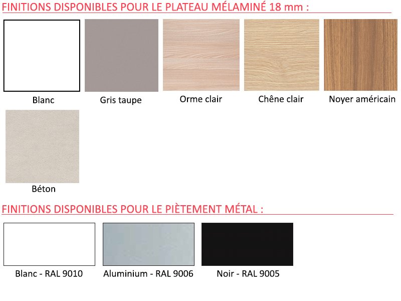 Bureau individuel Pop Ace sur armoire H74 | bureau avec rangement bois noir