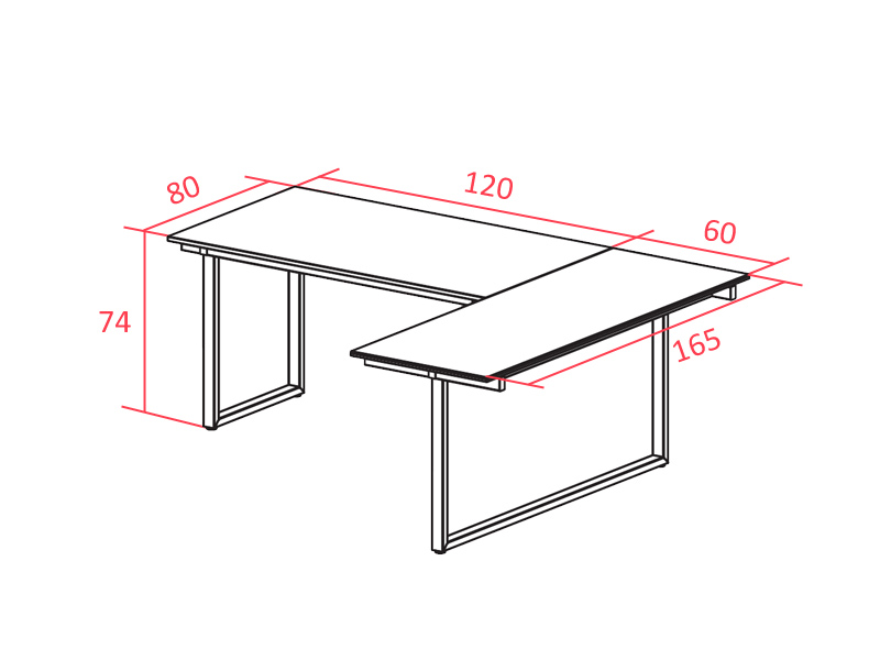 Bureau de direction Be1 avec retour | bureau direction pas cher avec ...