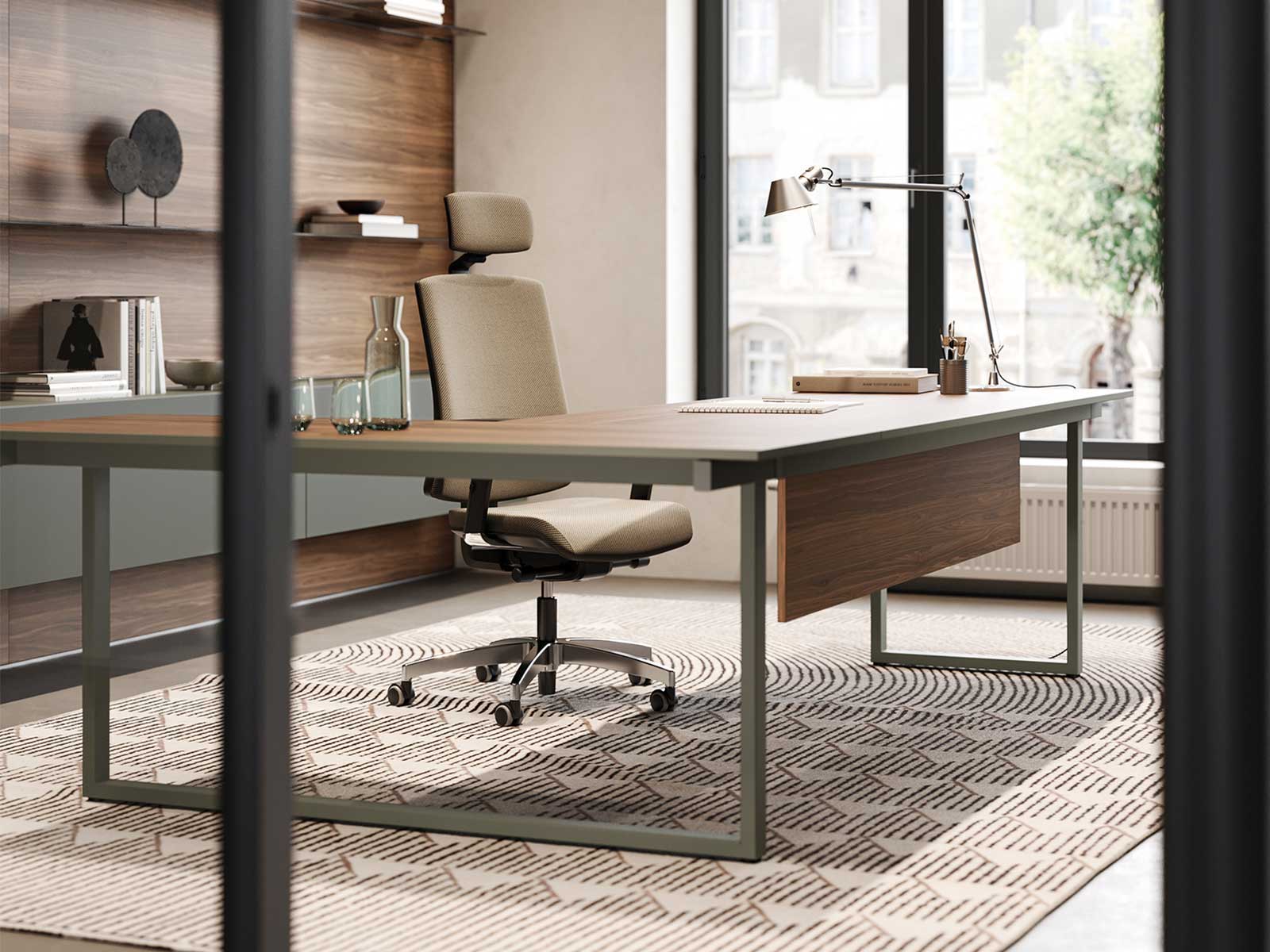 Bureau de direction Be1 avec retour | bureau direction pas cher avec ...