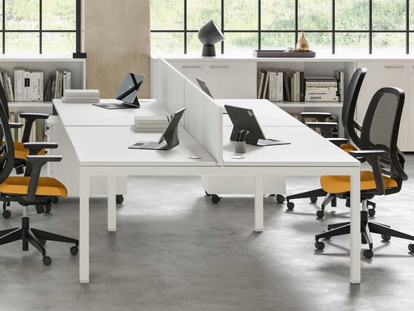 Bureau bench 4 personnes Ponti | bureau pour 4 personnes en livraison ...