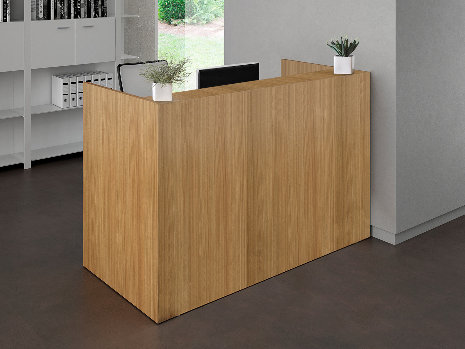 Bureau d'accueil Atrium | bureau accueil bois pas cher