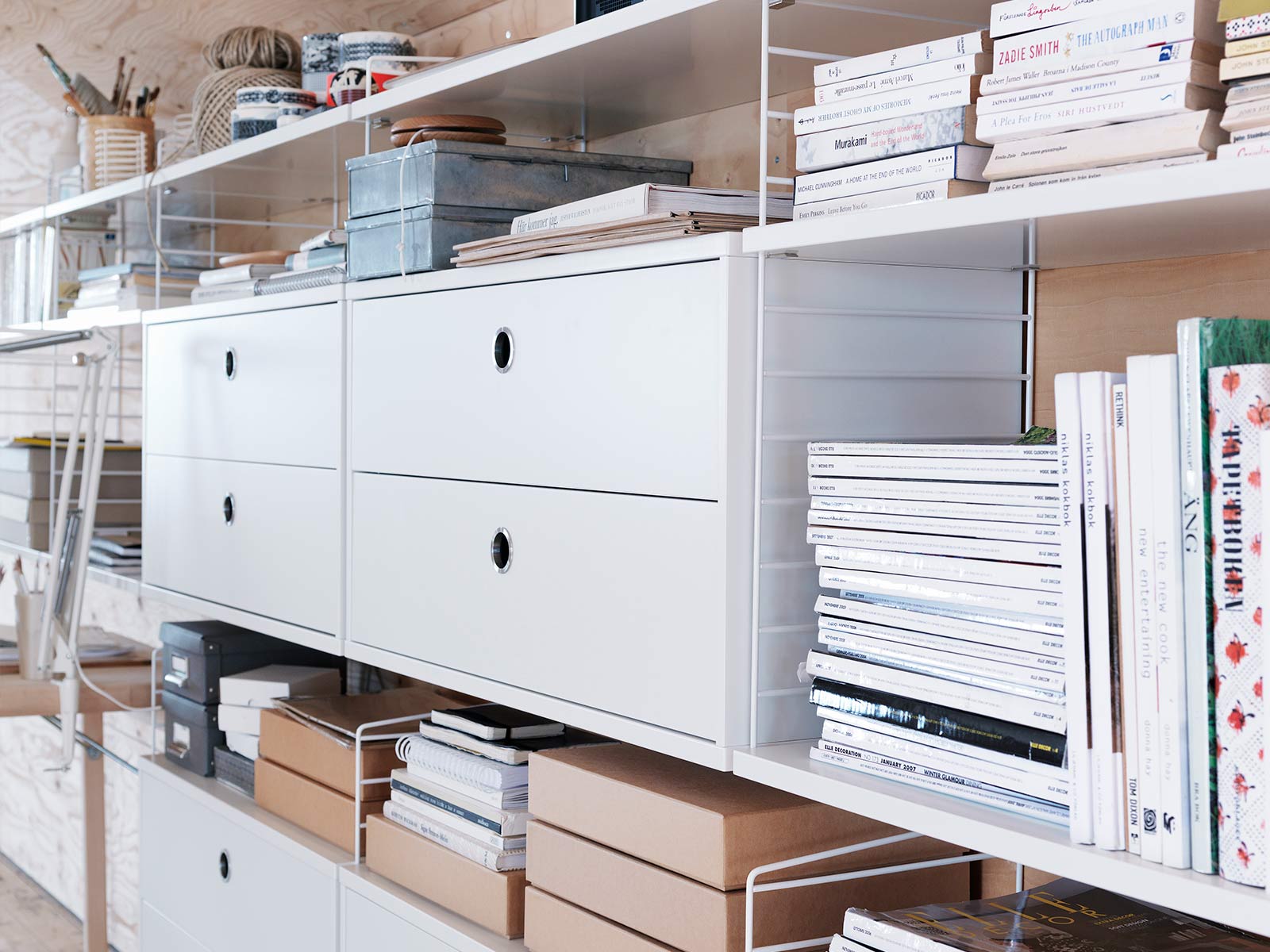 Bibliothèque murale String System